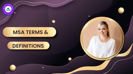 Measurement System Analysis (MSA) Key Terms & Definitions - Quality HUB ...